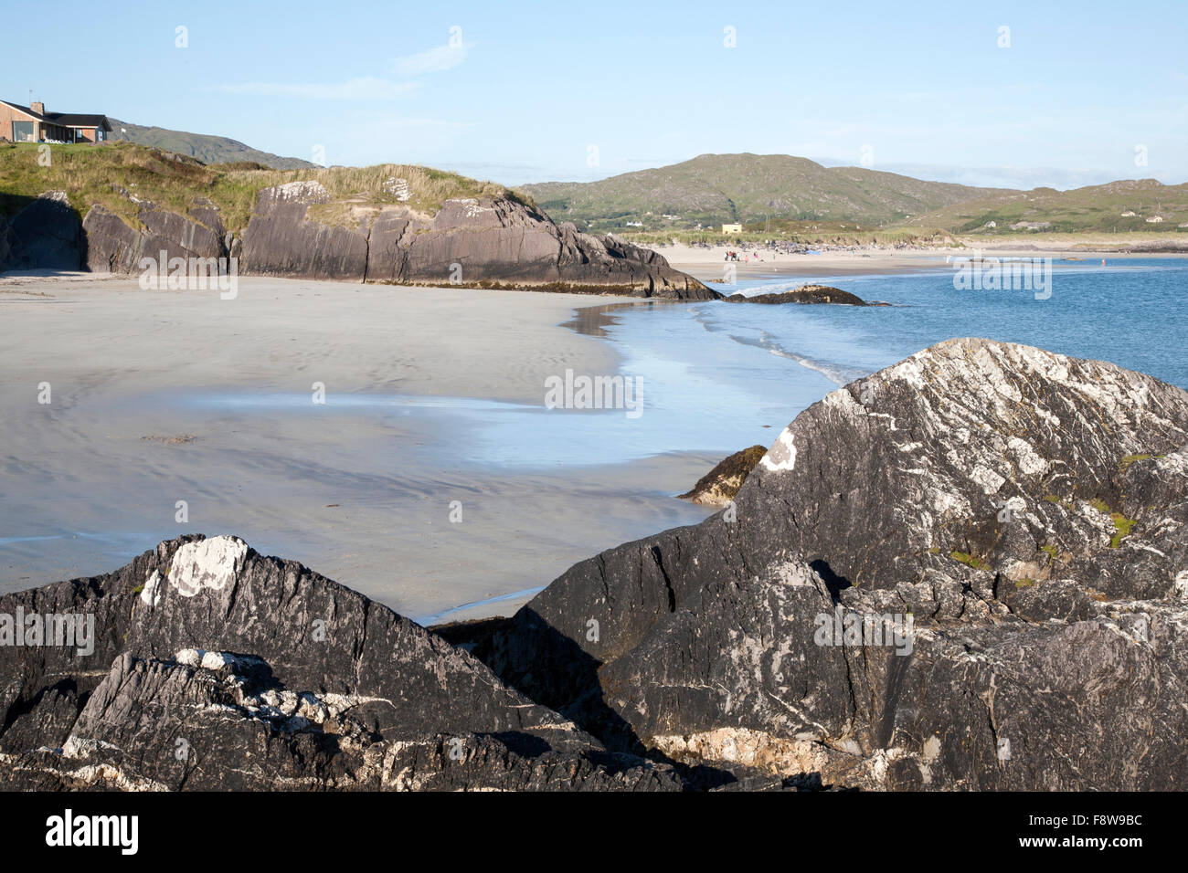 Derrymore Bay Beaches, Waterville, County Kerry, Ireland Stock Photo ...