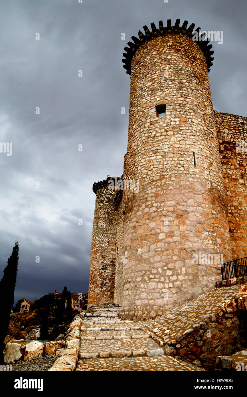 Castle in Spain, medieval building Stock Photo - Alamy