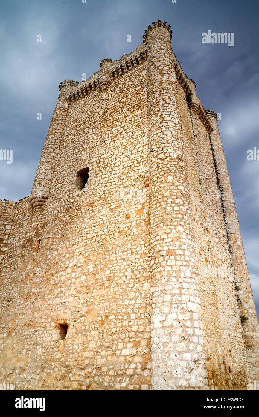 Castle in Spain, medieval building Stock Photo - Alamy