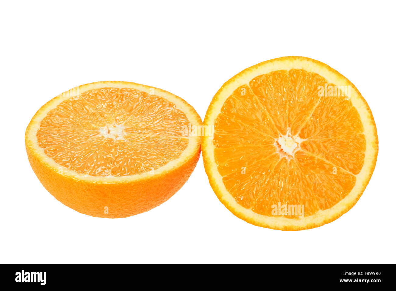 Ripe orange fruit closeup Cut Out Stock Images & Pictures - Alamy