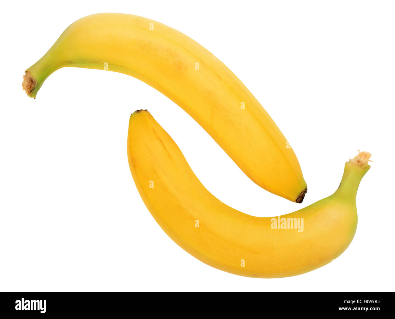 Two yellow banana Stock Photo - Alamy