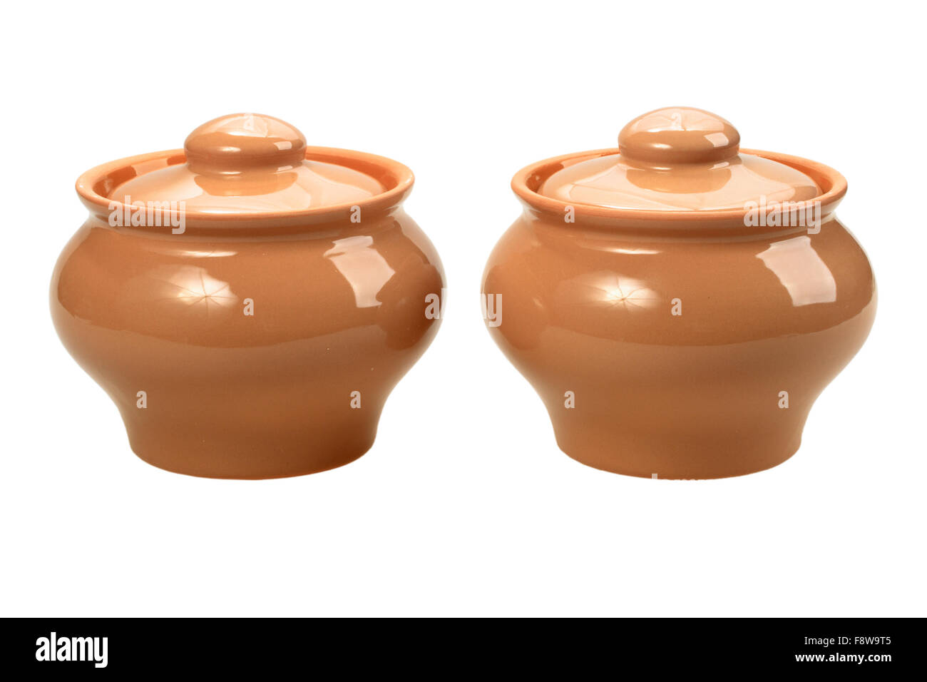 Two ceramic pots Stock Photo - Alamy