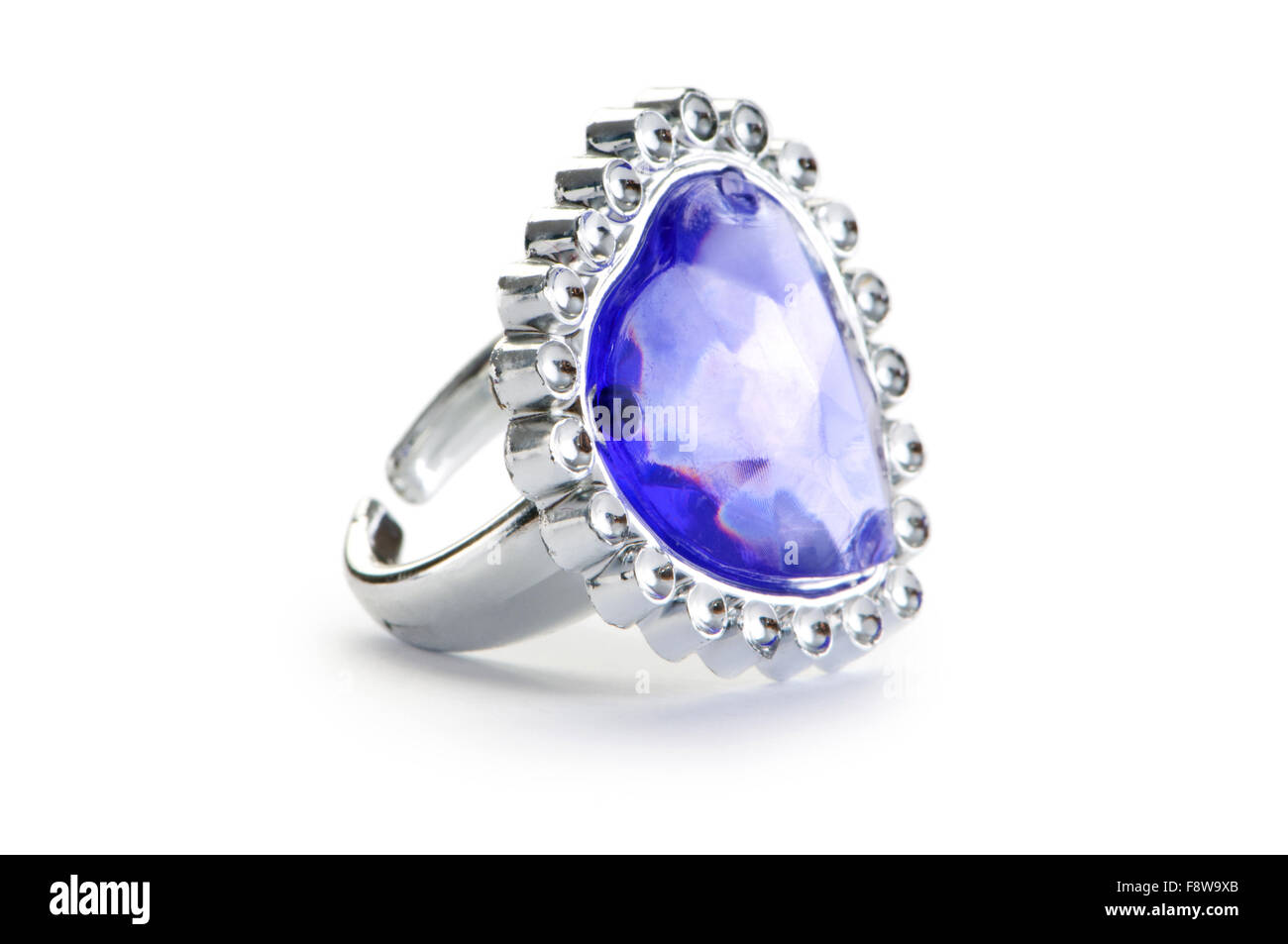 Jewellery ring isolated on the white background Stock Photo - Alamy