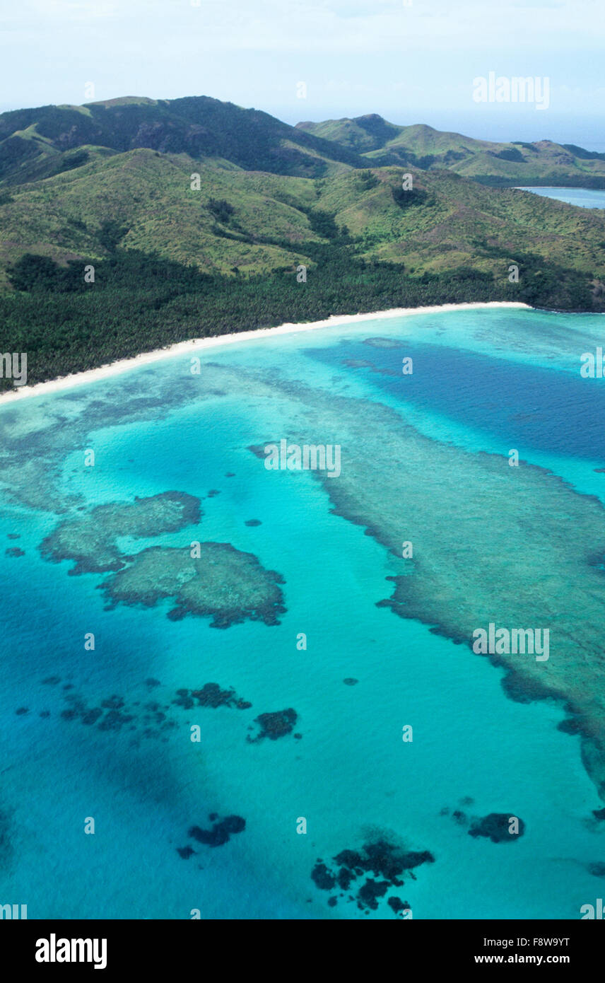 Fiji Islands, Yasawa Island, aerial view Stock Photo - Alamy