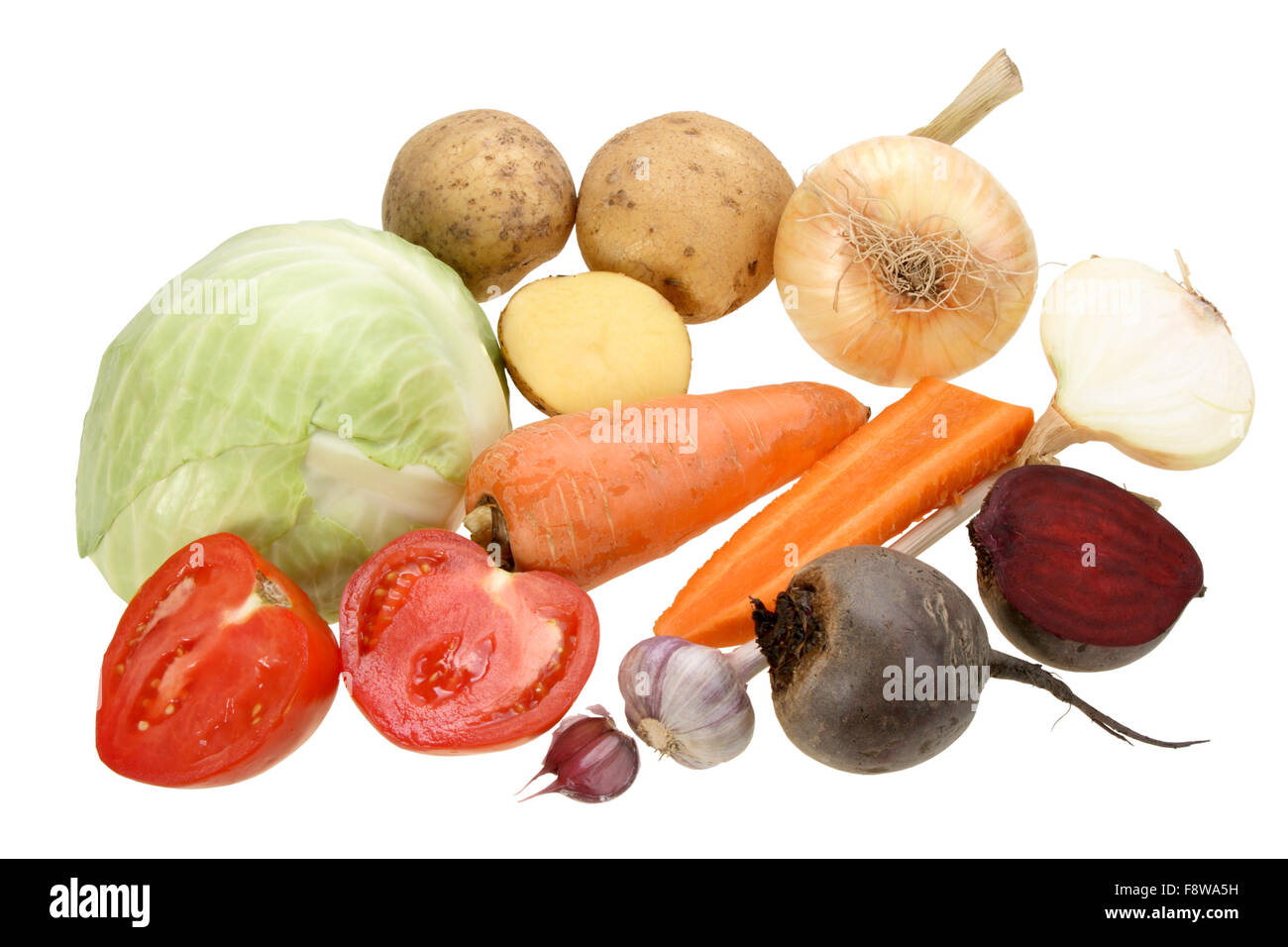 Group of vegetables Cut Out Stock Images & Pictures - Alamy