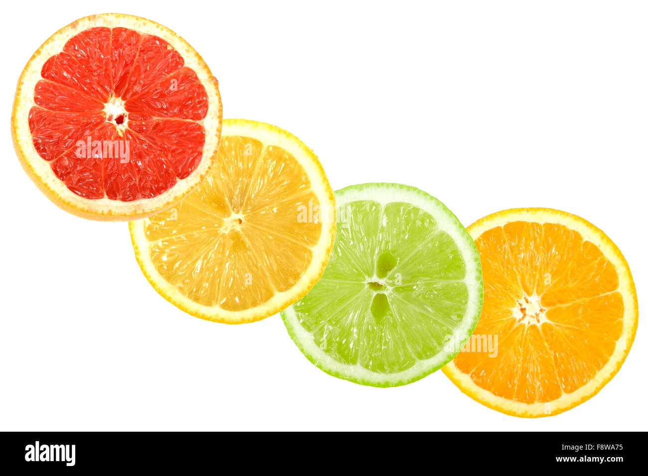 Set of cross citrus fruits Stock Photo - Alamy