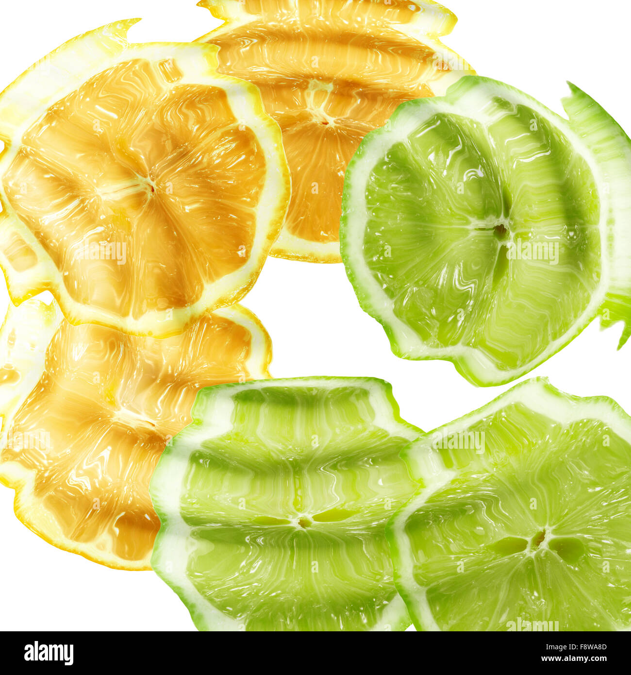 Cross a citrus fruits under water Stock Photo - Alamy