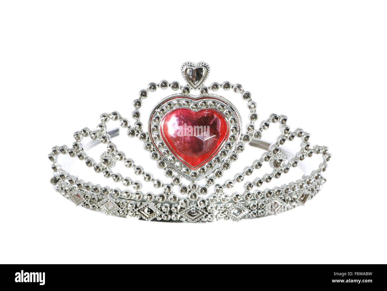 Silver diadem isolated on the white background Stock Photo - Alamy