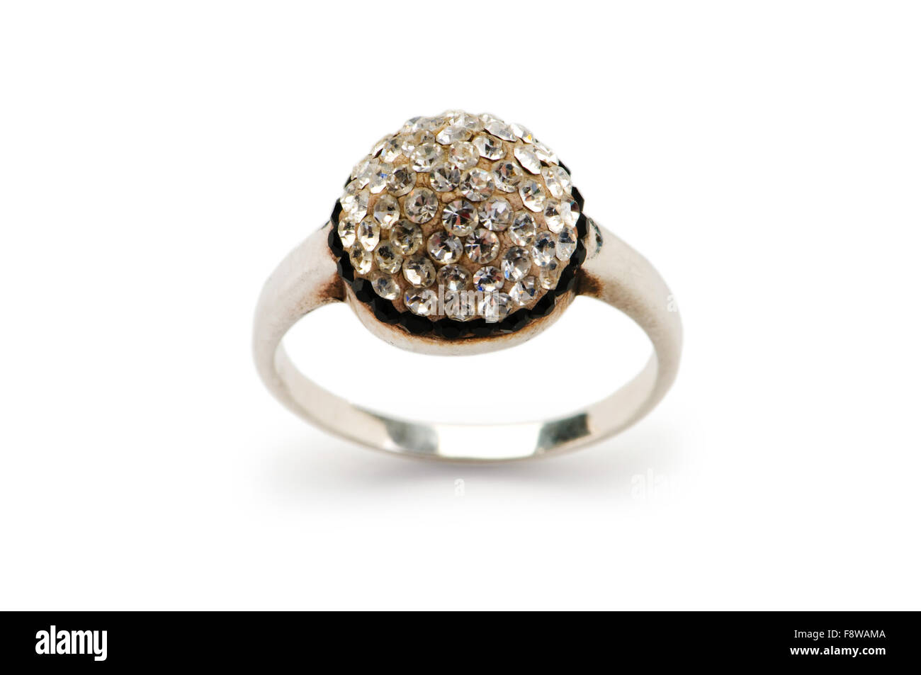 Jewellery ring isolated on the white background Stock Photo - Alamy