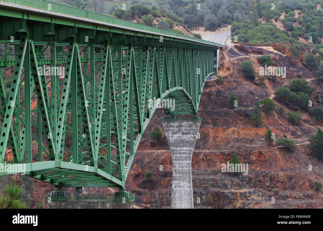 Long tall bridge side Stock Photo - Alamy