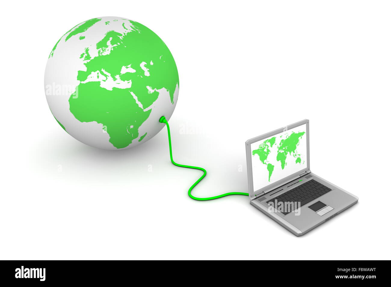 Connected to the Green World Stock Photo - Alamy