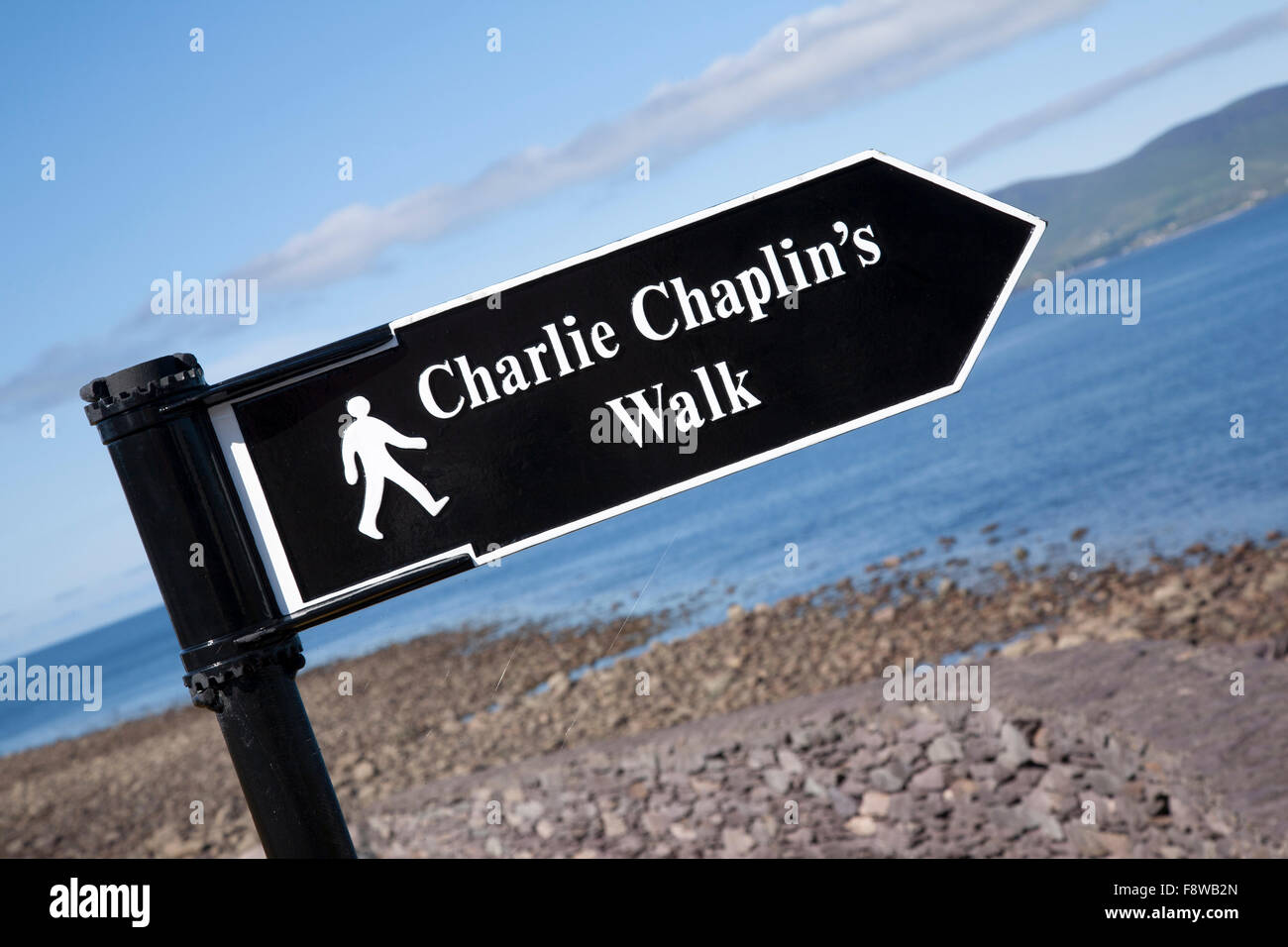 Charlie Chaplin's Walk; Waterville; County Kerry; Ireland Stock Photo ...