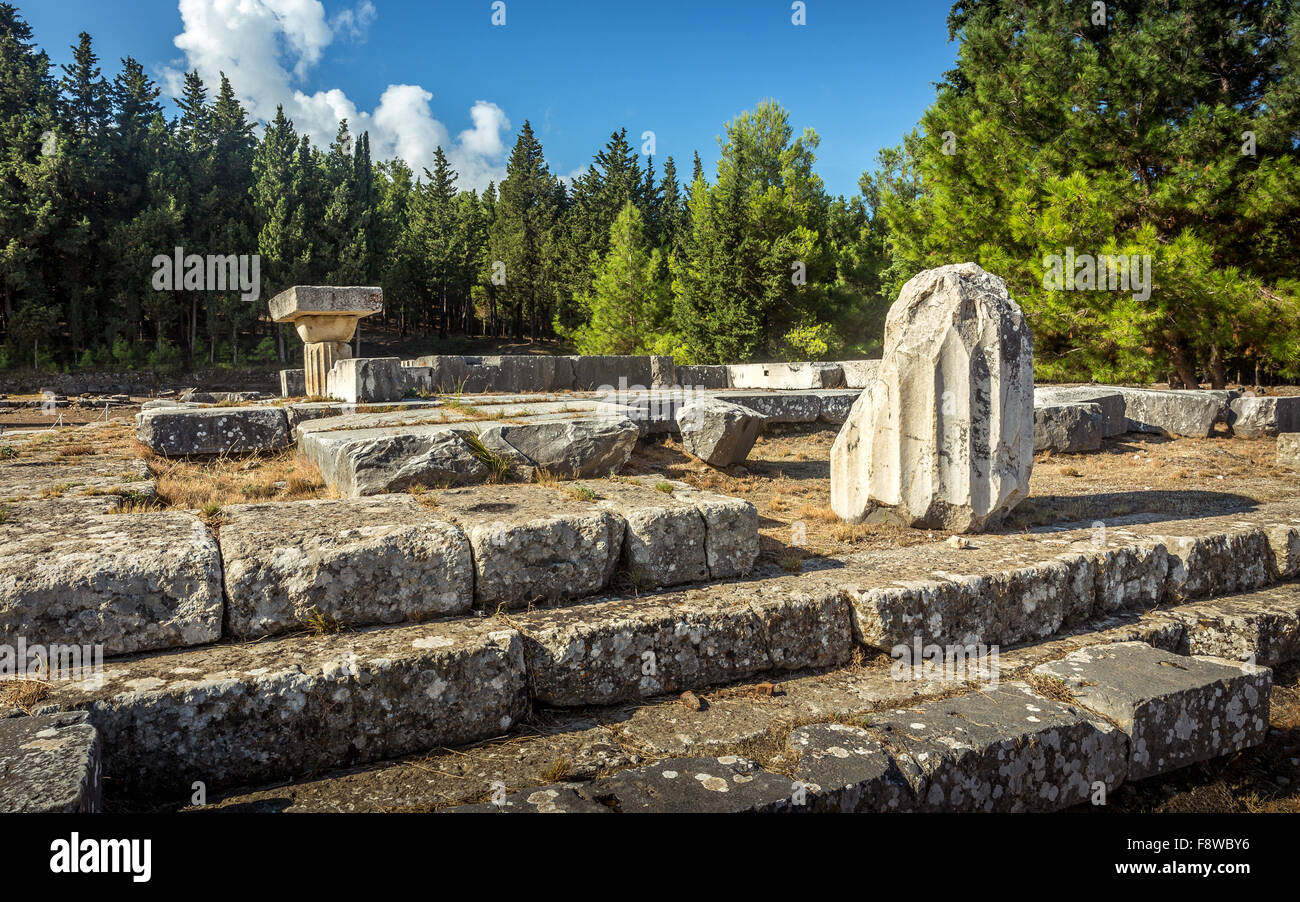 Ancient site of Asclepeion at greek Kos island Stock Photo - Alamy
