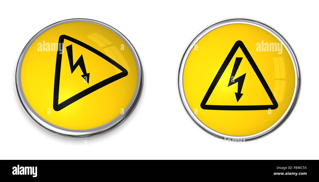 Button Electricity Symbol Stock Photo - Alamy