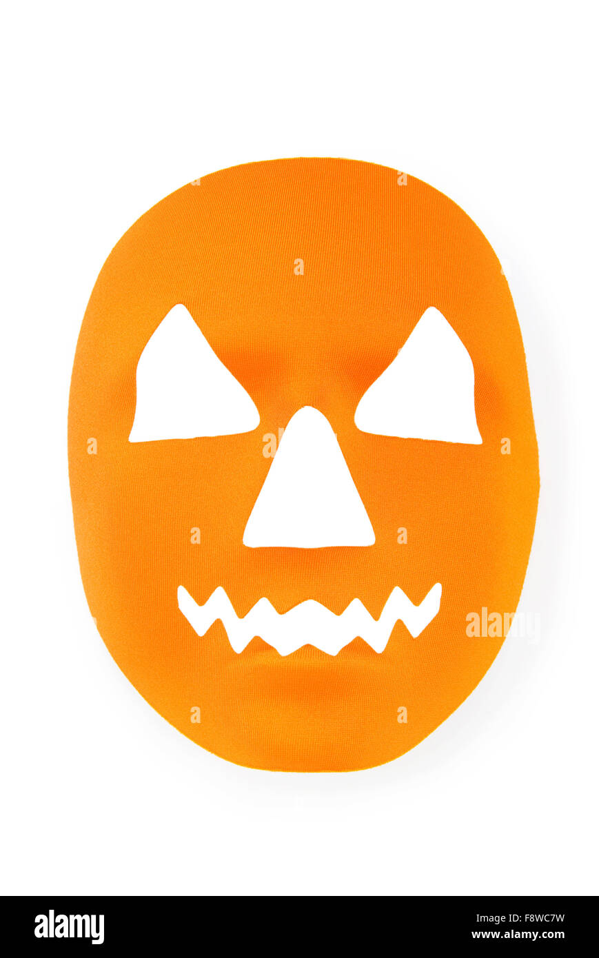 Orange scary halloween mask as holiday concept Stock Photo - Alamy