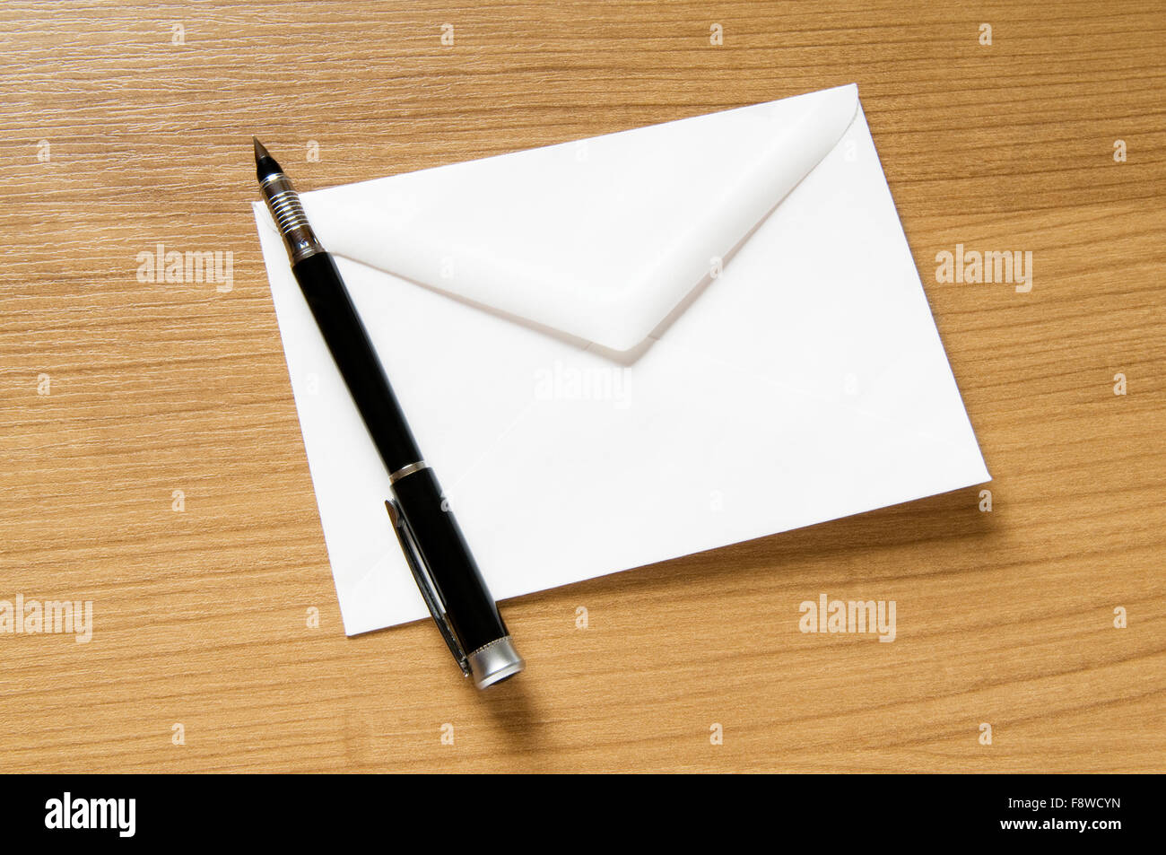 Mail concept with many envelopes on the table Stock Photo - Alamy