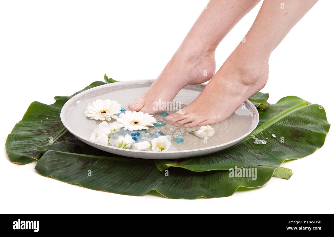 Foot beauty treatment Stock Photo - Alamy