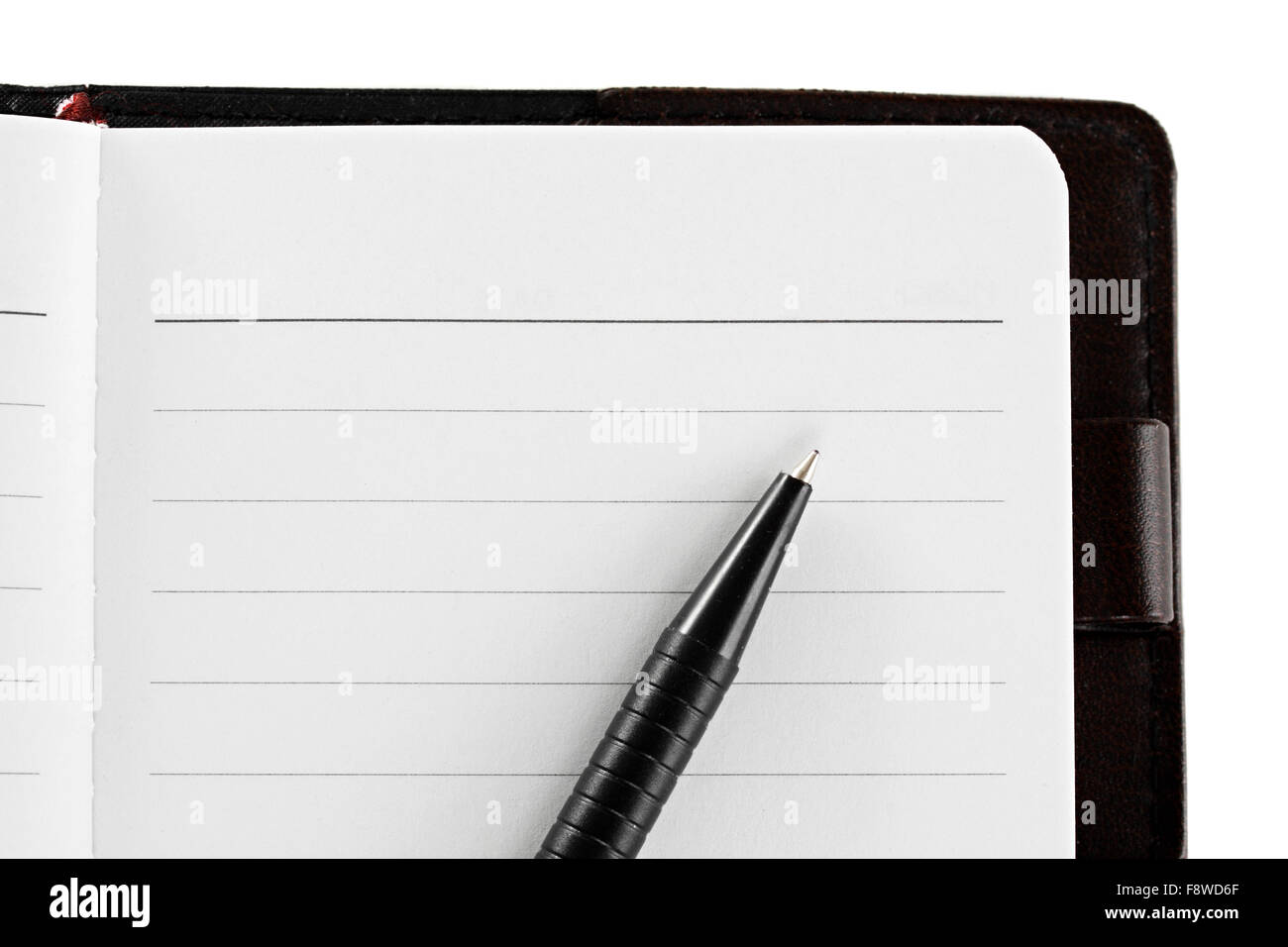 note book and pen Stock Photo - Alamy