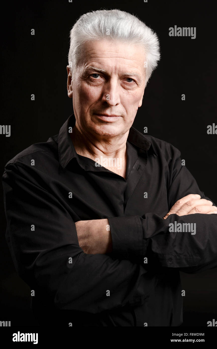 Portrait of elder man Stock Photo - Alamy