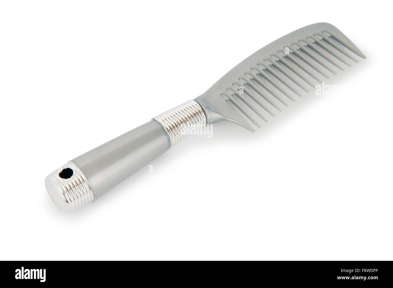 Grey comb isolated on the white background Stock Photo - Alamy