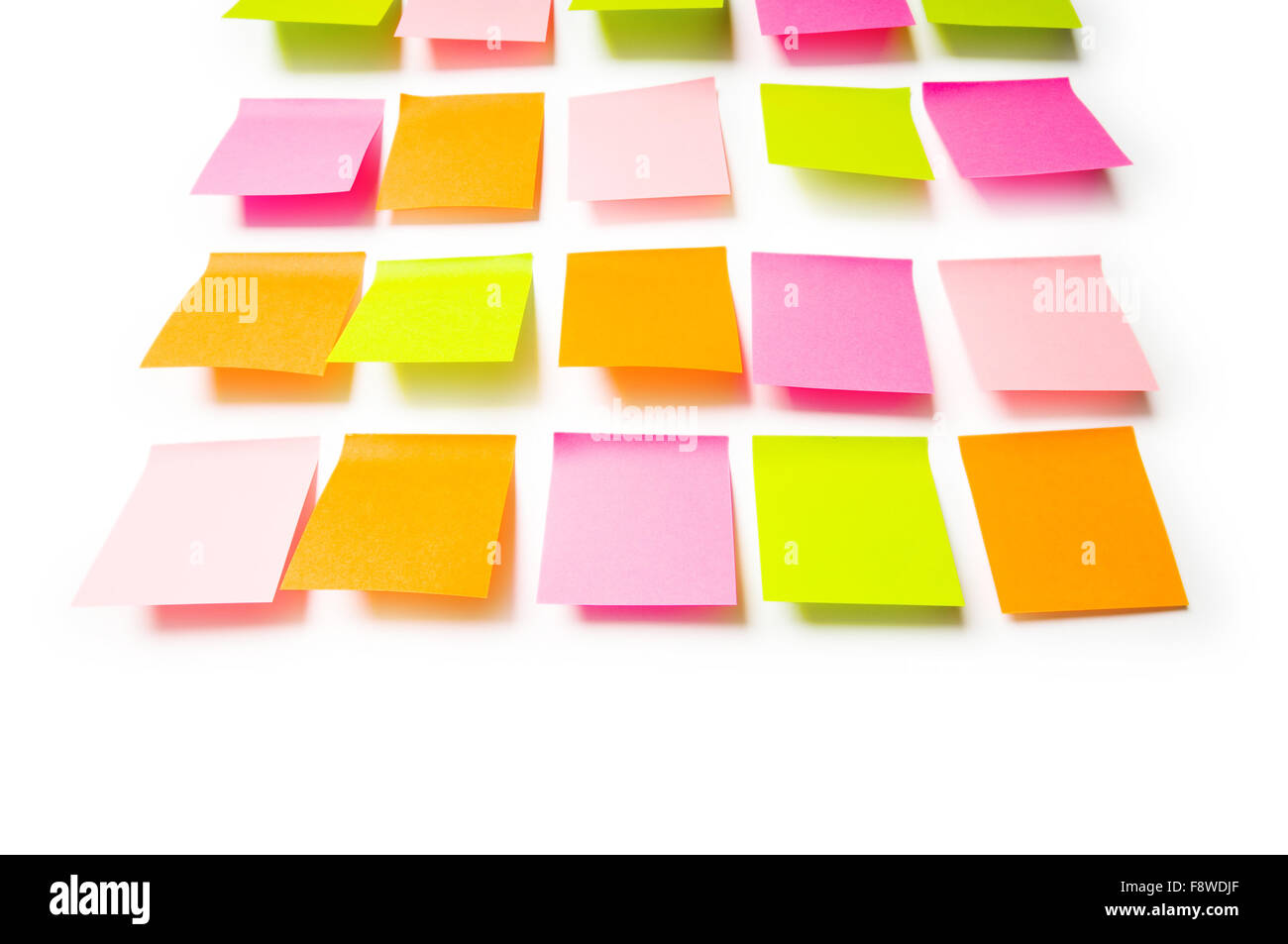 Reminder notes isolated on the white background Stock Photo - Alamy