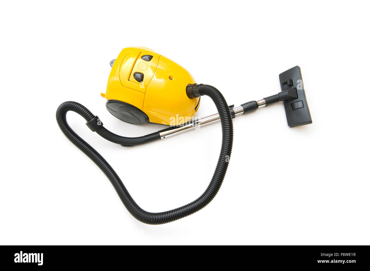 Vacuum cleaner isolated on the white background Stock Photo - Alamy