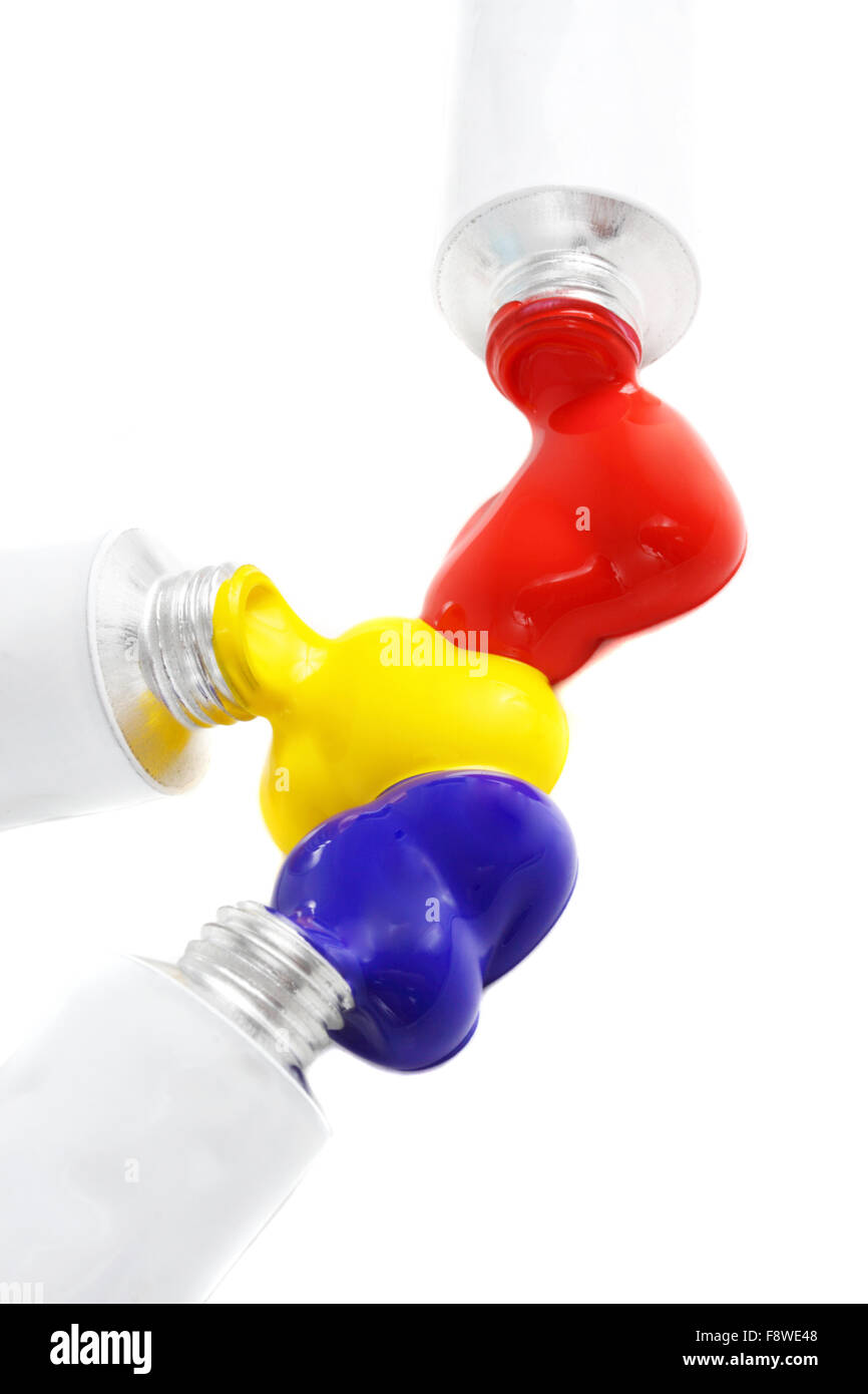 three color painting Stock Photo - Alamy