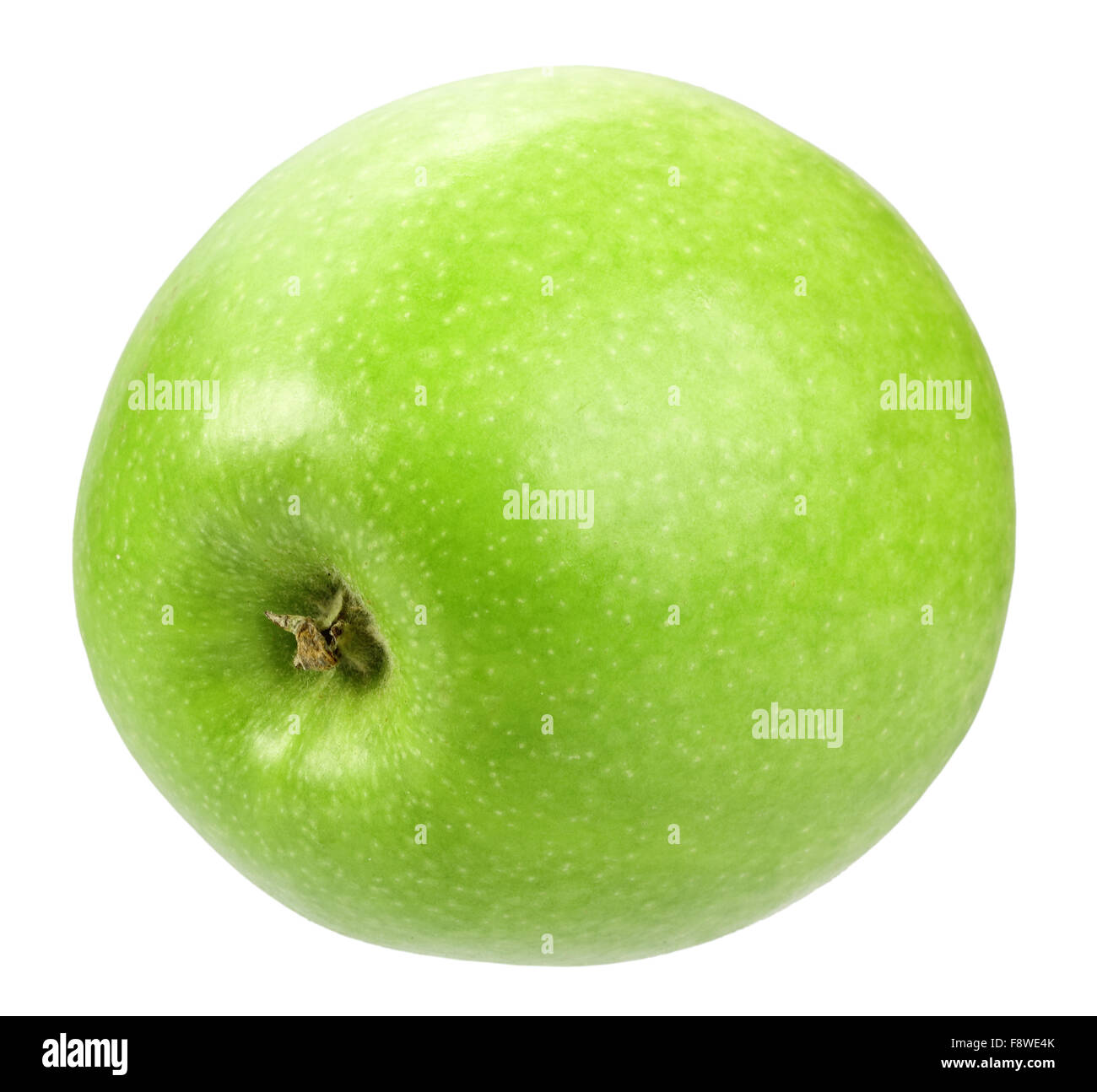 Single a green apple Stock Photo - Alamy