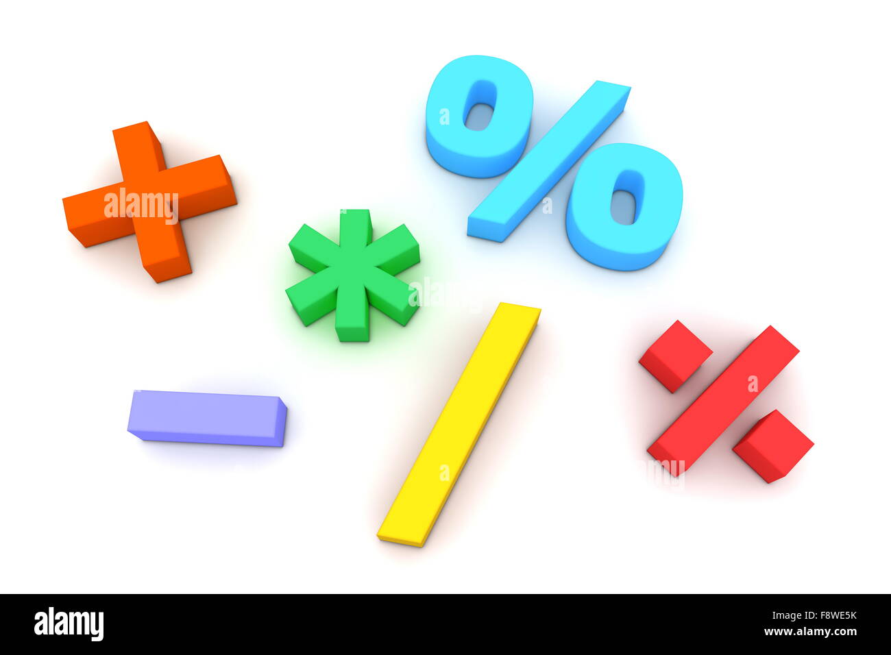 Colourful Mathematical Symbols Stock Photo - Alamy