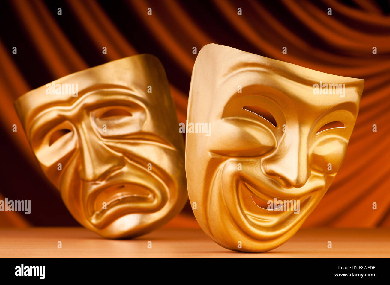 Masks with the theatre concept Stock Photo - Alamy