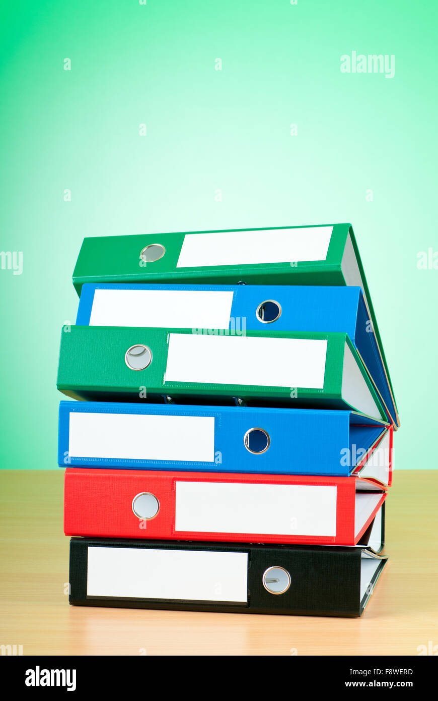 Office folder against gradient background Stock Photo - Alamy