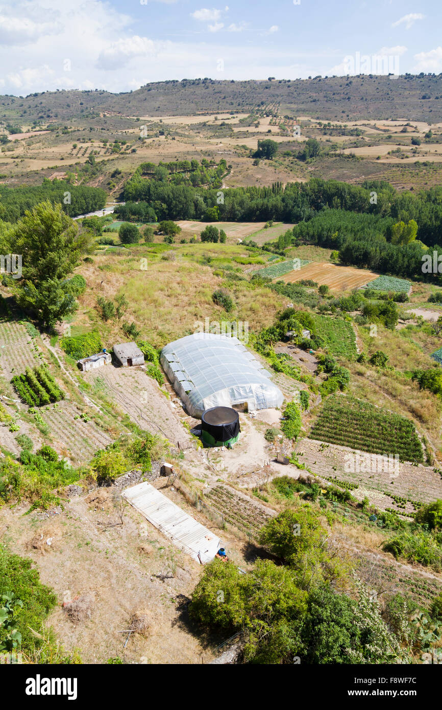 Cultivated land in a rural landscape Stock Photo - Alamy