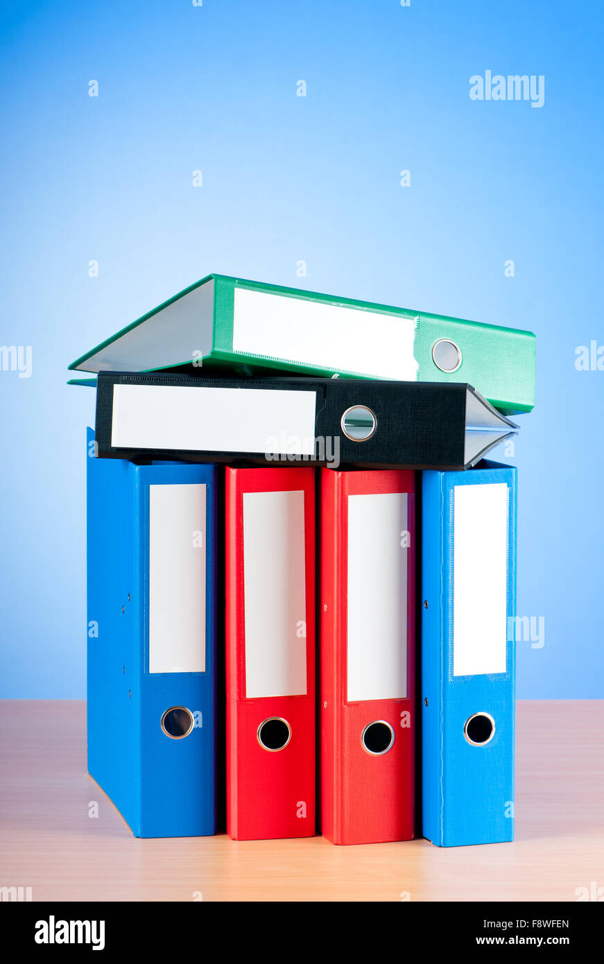 Office folder against gradient background Stock Photo - Alamy