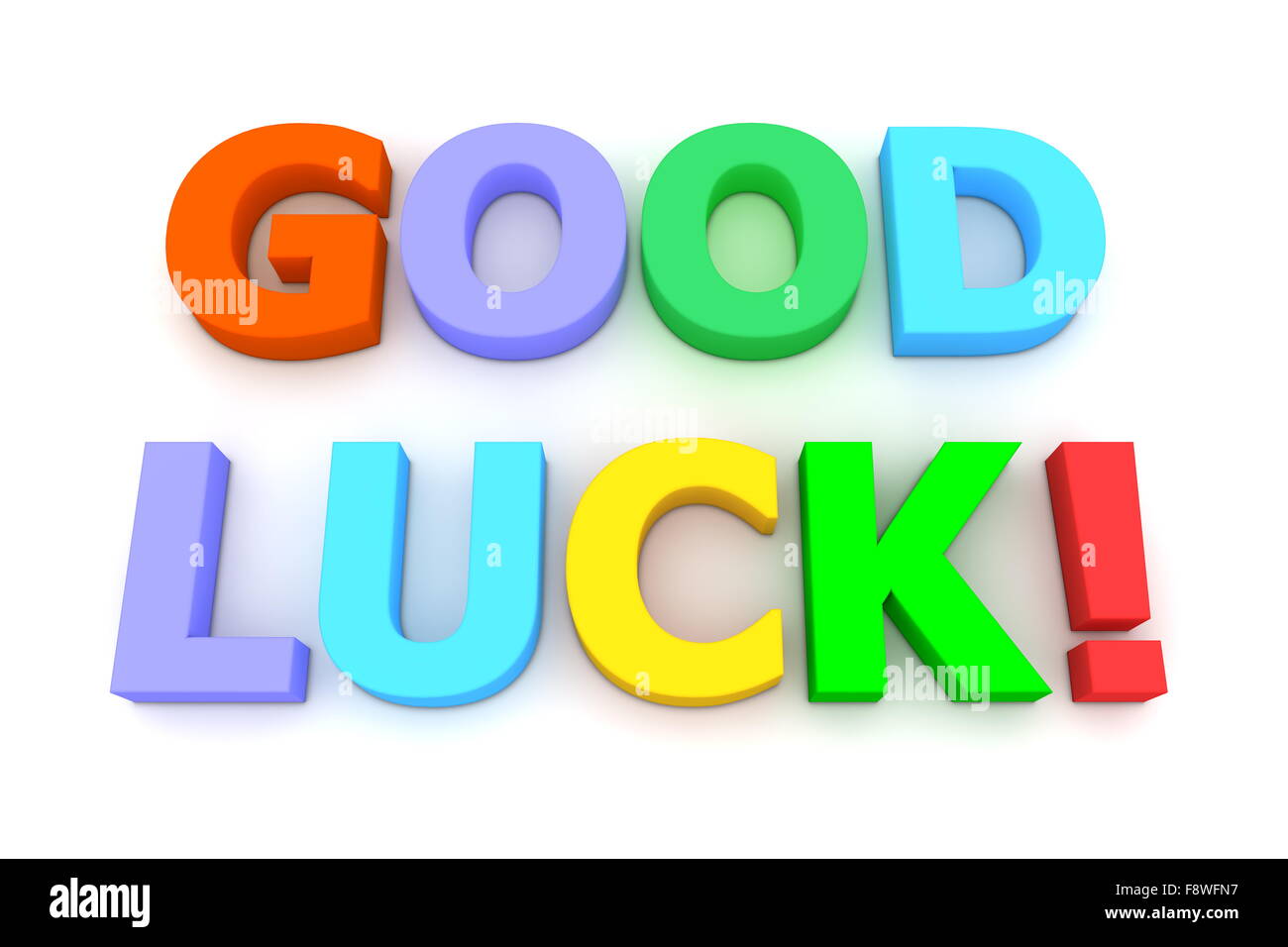 Colourful Good Luck Stock Photo - Alamy