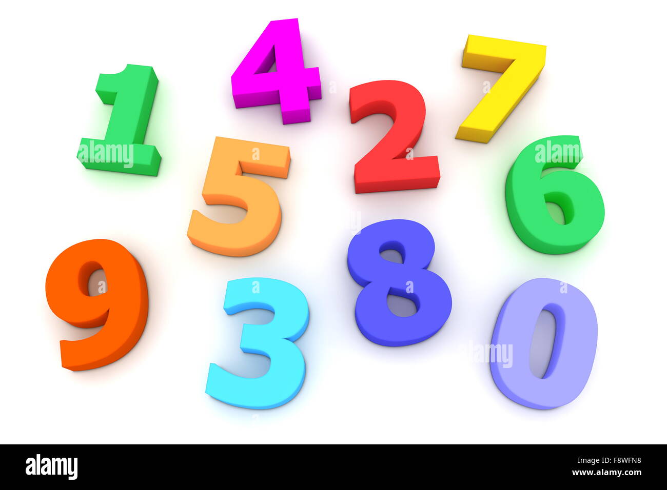 3d numbers isolated hi-res stock photography and images - Alamy