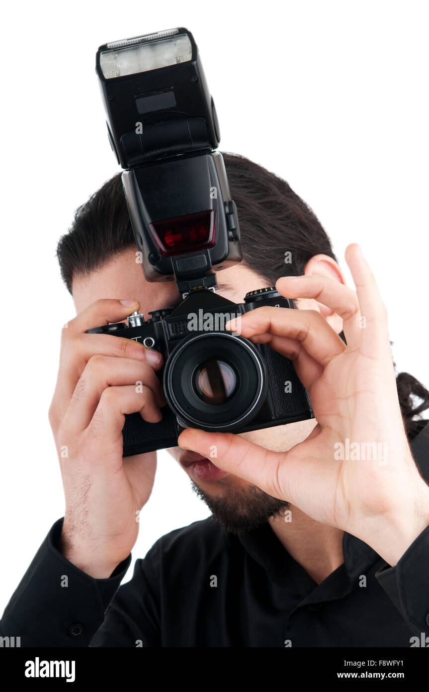 Photographer with the digital camera Stock Photo - Alamy