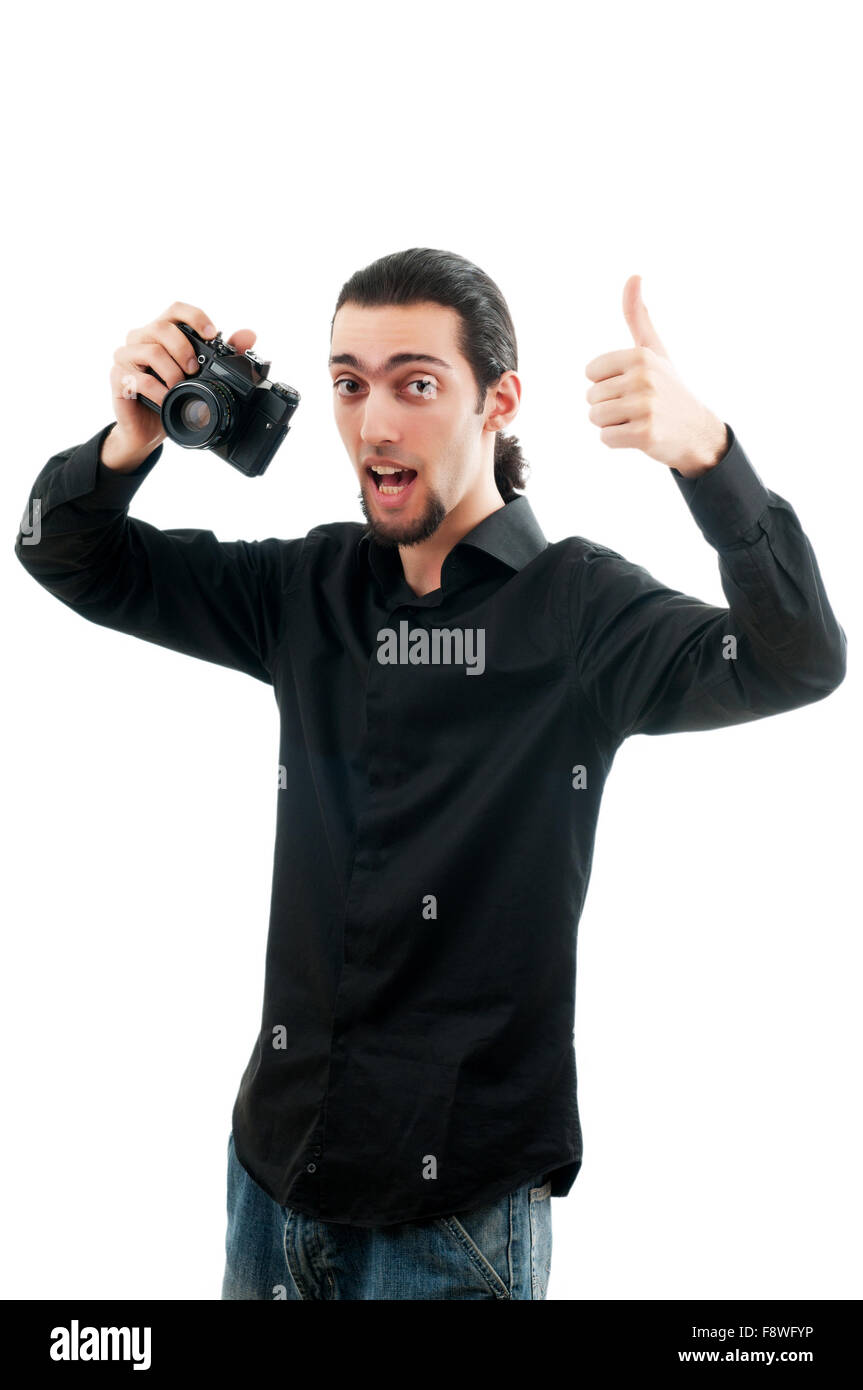 Photographer with the digital camera Stock Photo - Alamy