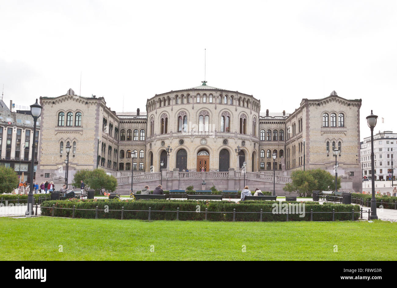 Stortinget (Parliament) in central Oslo Stock Photo - Alamy
