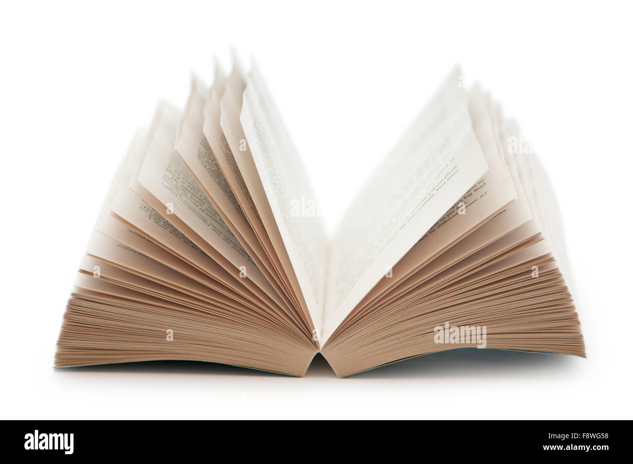 Open book isolated on white Stock Photo - Alamy