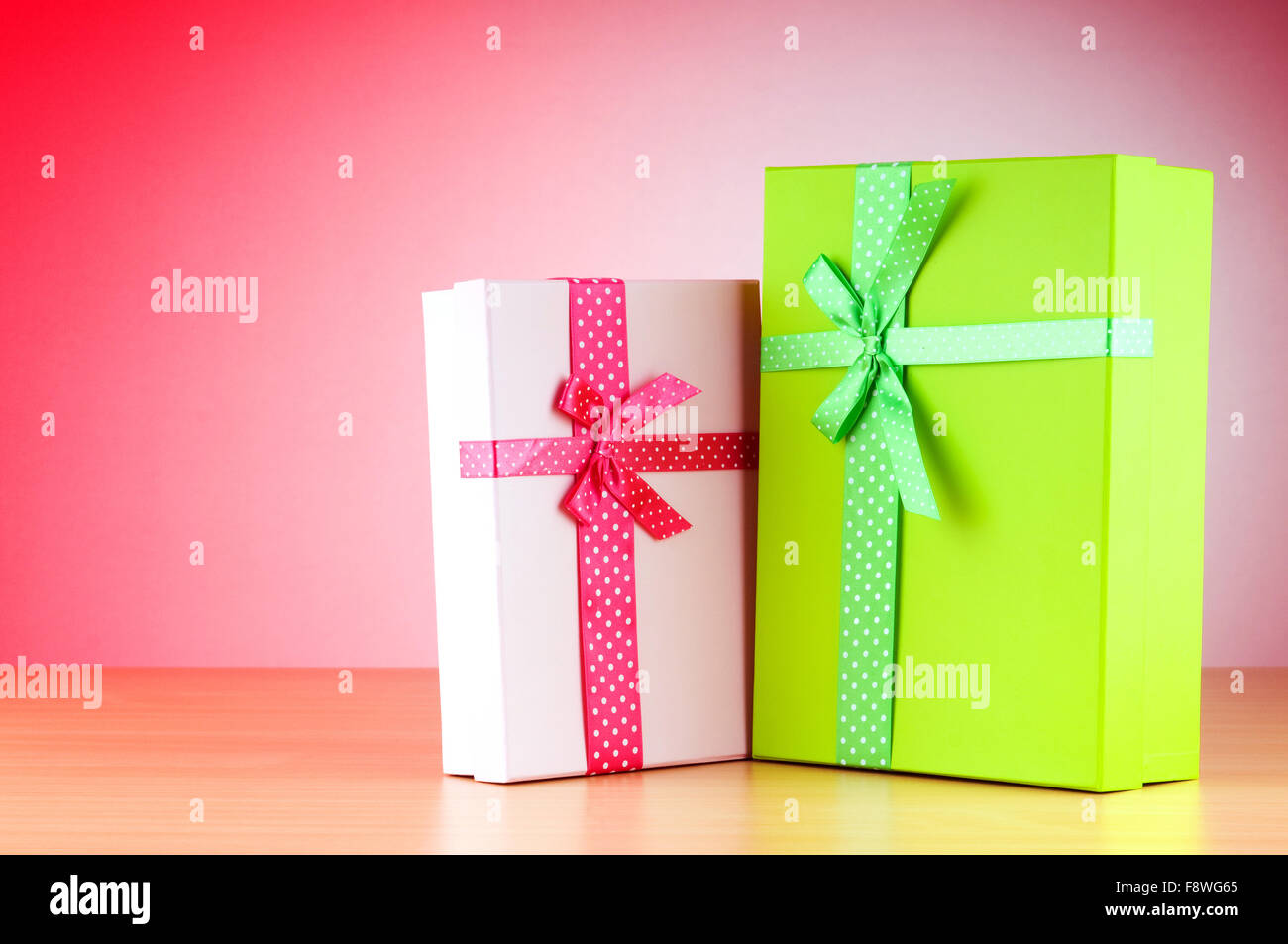 Celebration concept with gift boxes Stock Photo - Alamy