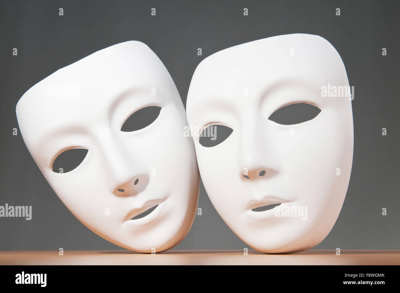 Masks with theatre concept Stock Photo - Alamy