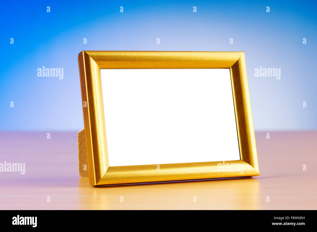 Photo frames on the table Stock Photo - Alamy