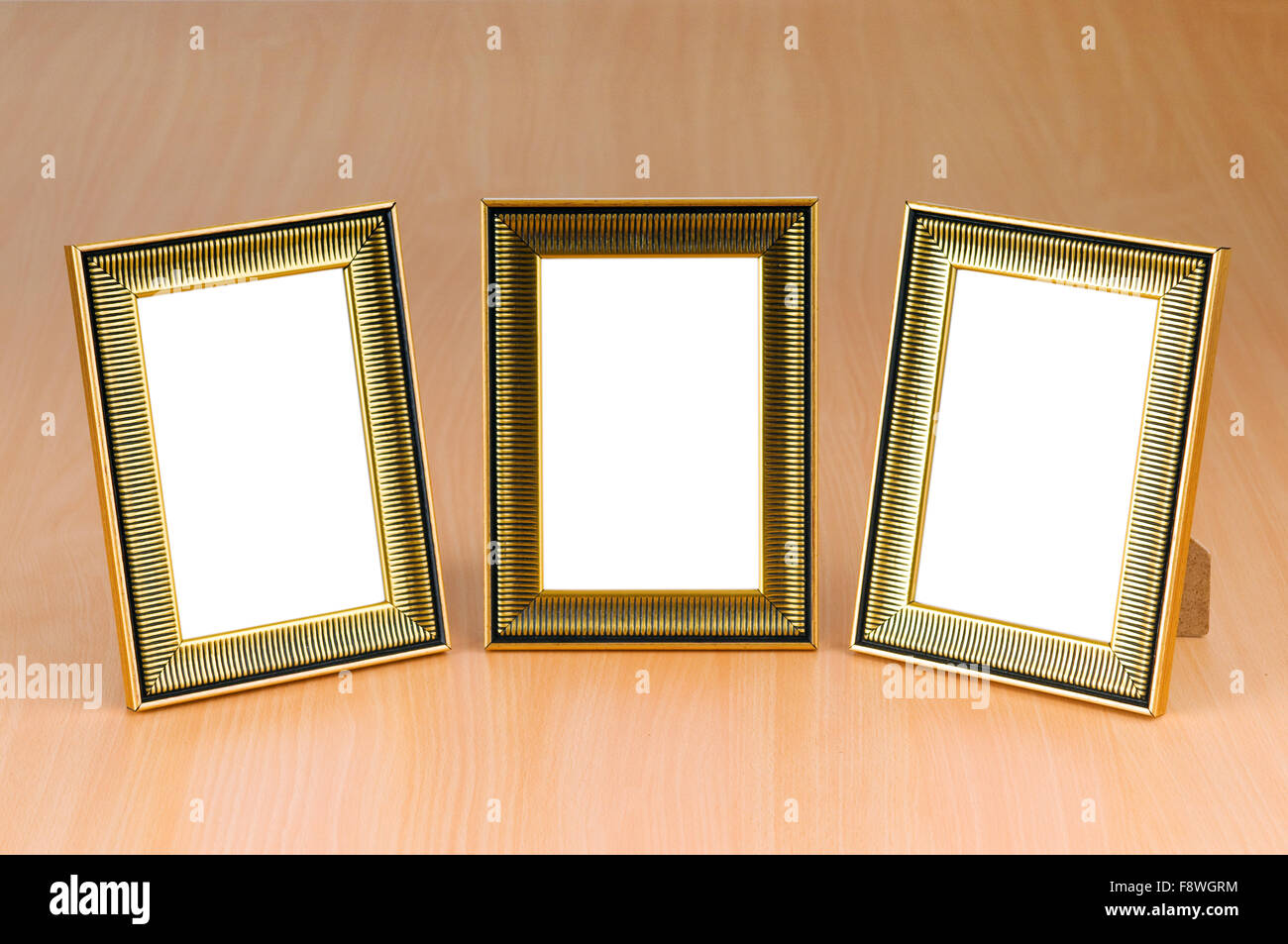 Photo frames on the table Stock Photo - Alamy