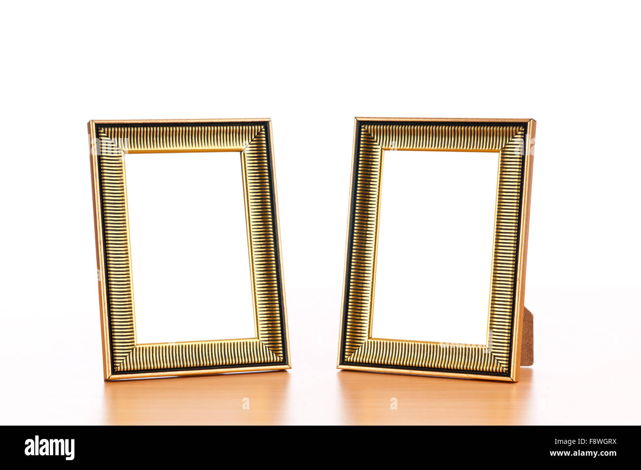 Photo frames on the table Stock Photo - Alamy