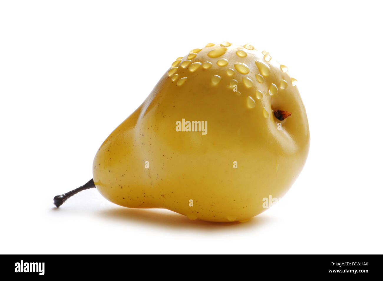 Yellow pear isolated on the white background Stock Photo - Alamy