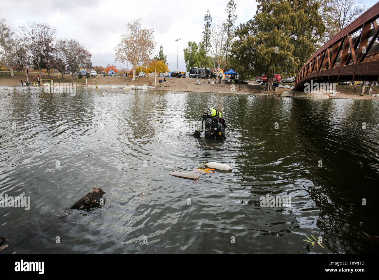 San Bernardino, California, USA. 11th Dec, 2015. An FBI dive team ...