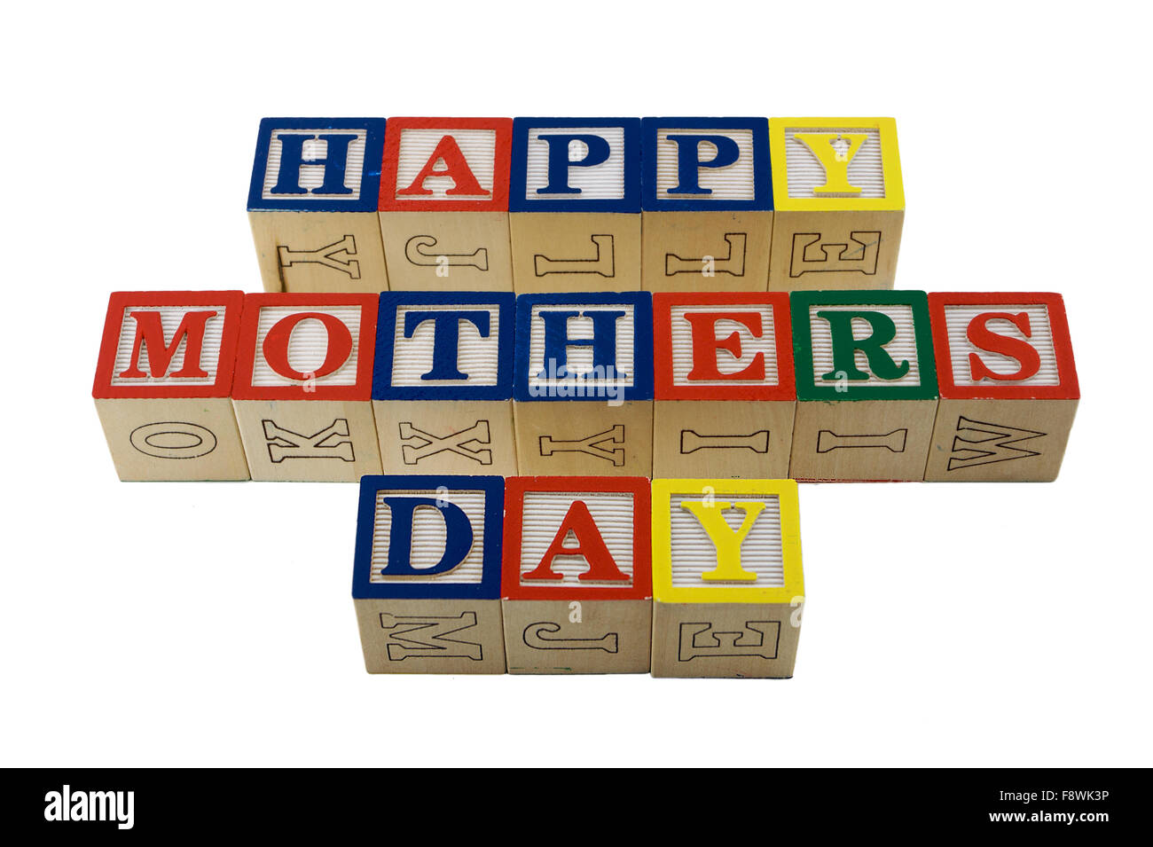 Happy mothers day mom alphabet hi-res stock photography and images - Alamy