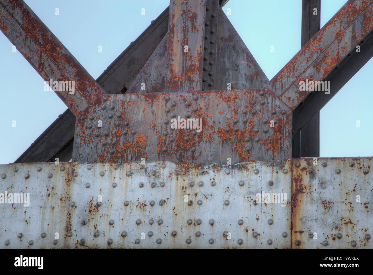 Rusty Bridge section Stock Photo - Alamy