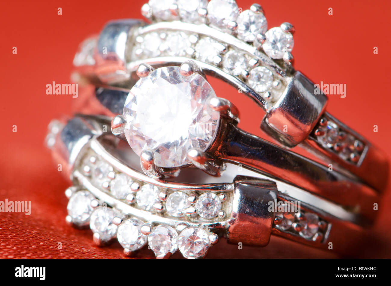Fashion concept with ring on background Stock Photo - Alamy