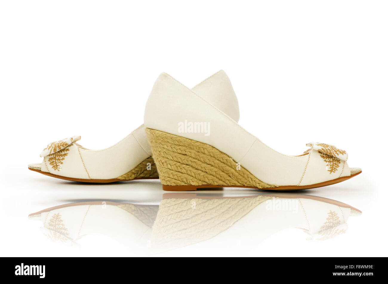 Elegant shoes on the white Stock Photo - Alamy